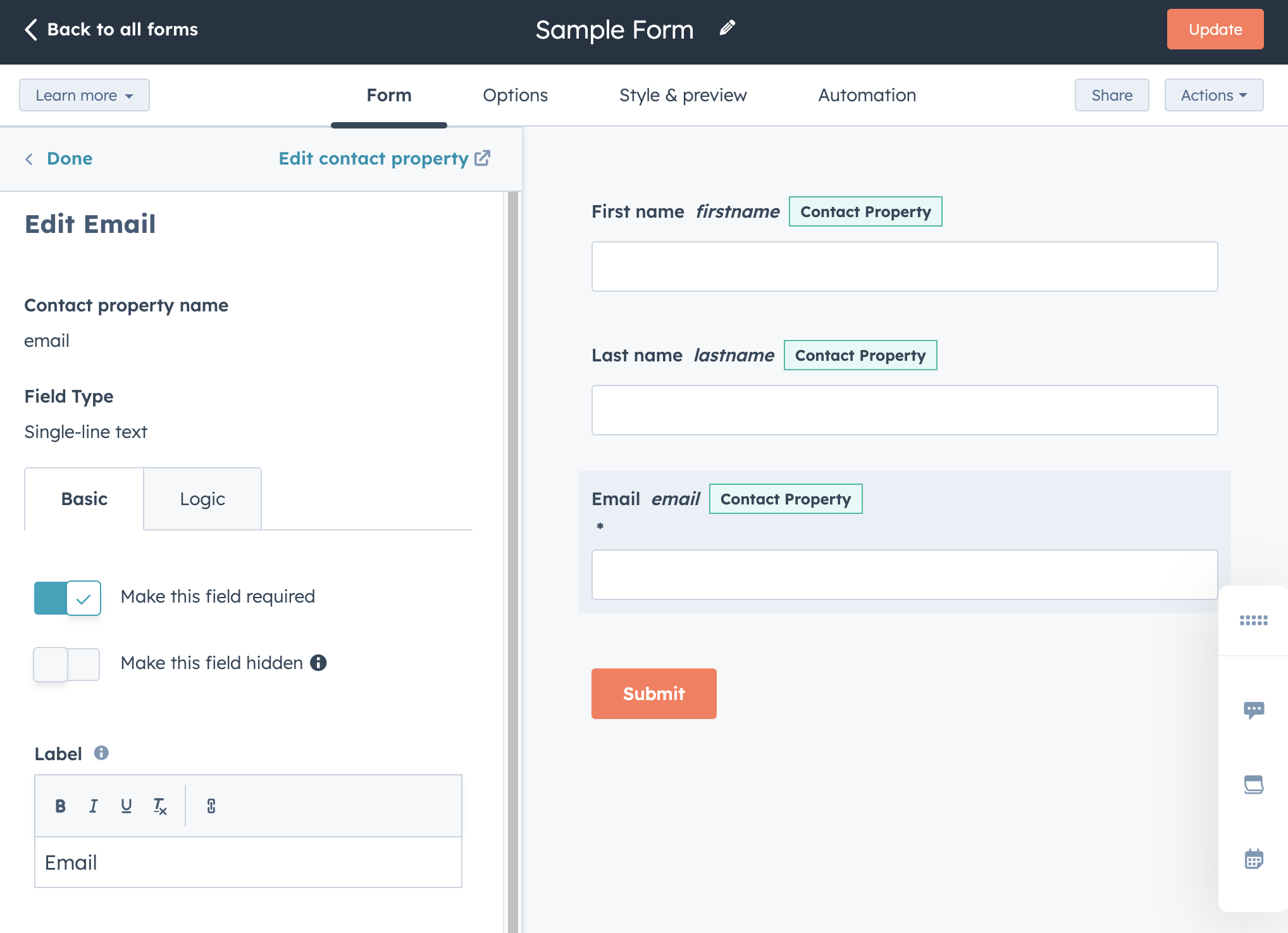 Using Hubspots Api To Submit Forms