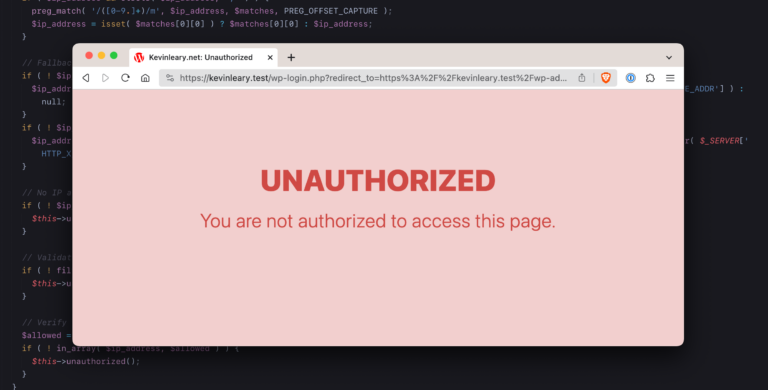 Restrict Wordpress Login By Ip Address